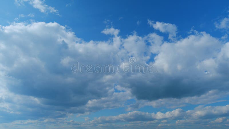 Forming Cloud Moving with Blue Sunny, Summer Skies. Clouds Nature ...