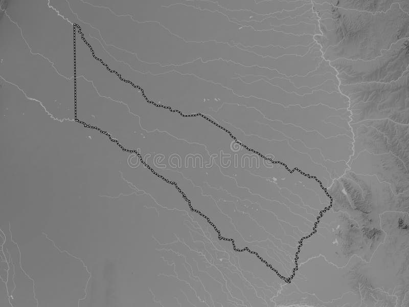 Formosa, Argentina. Grayscale. No Legend Stock Illustration ...