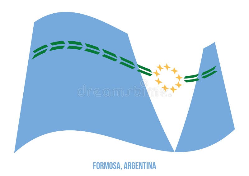 Formosa Flag Waving Vector Illustration on White Background. Flag of ...