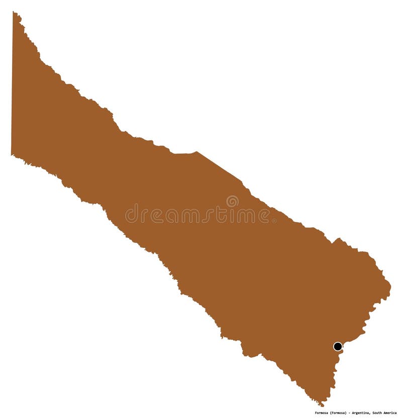 Map of Formosa Province, Argentina Stock Vector - Illustration of ...