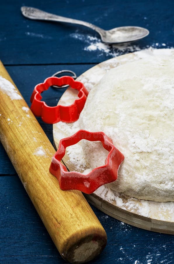 Forms for baking stock image. Image of cookies, handmade - 43584891