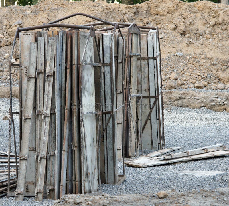 Forms for Concrete Foundation Stock Image - Image of house, development ...