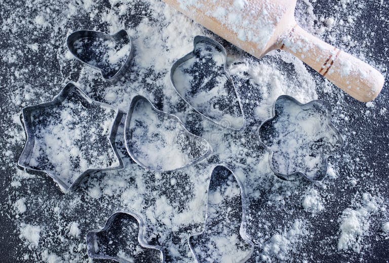 Forms for cookies stock image. Image of heart, cookies - 46126955