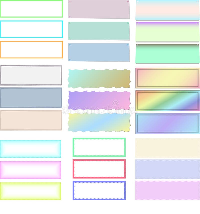 Forms for labels stock vector. Illustration of shape - 61436648