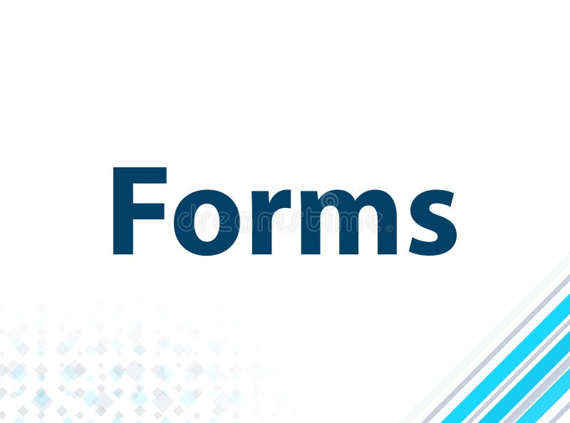 Forms Modern Flat Design Blue Abstract Background Stock Illustration ...