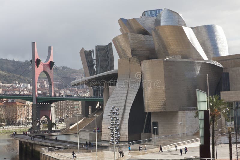 Forms of Titanium Guggenheim Museum in Bilbao, Spa Editorial ...