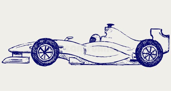 Formula One Car Outline Stock Illustrations – 920 Formula One Car ...