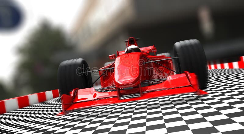 Formula 1 Sport car red editorial photography. Image of mark - 9758897