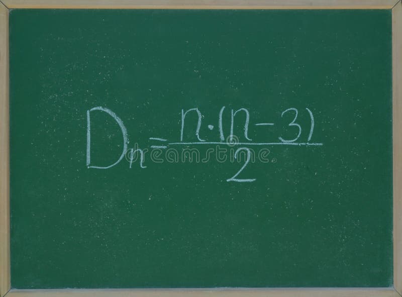 Formula for Calculating the Number of Diagonals of a Polygon Stock ...