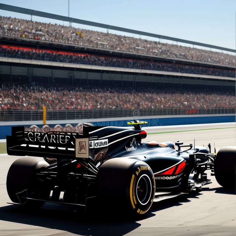 Formula 1 Cars in Full Throttle on the Race Track, Speed Symphony Stock ...