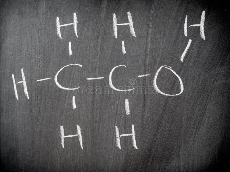Formula Chimica Dell'etanolo Immagine Stock - Immagine di alcool ...