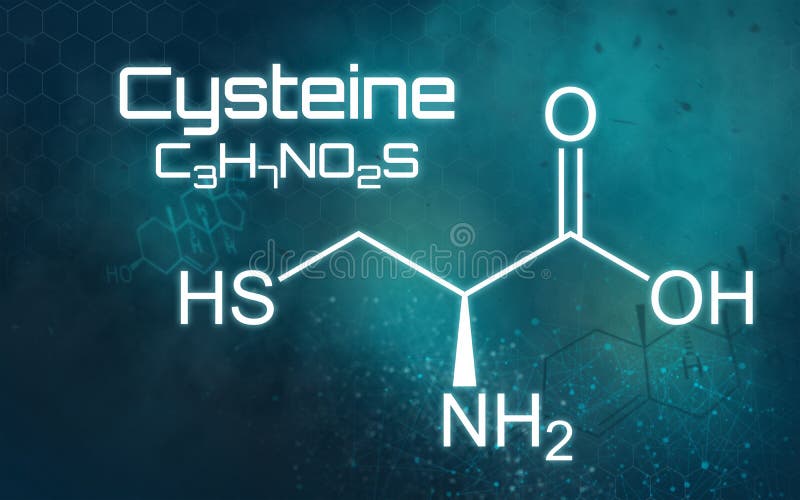 Struttura Molecolare Della Cisteina Dell'amminoacido Illustrazione di ...