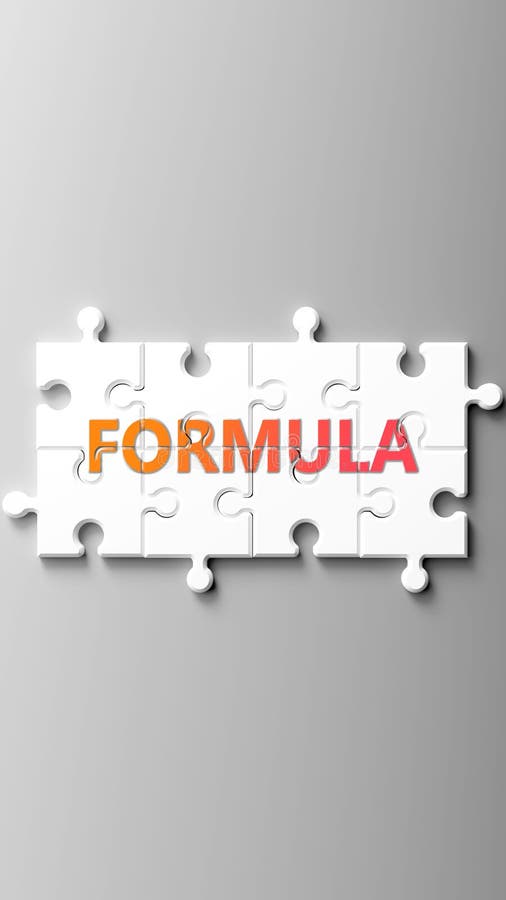Formula Complex Like a Puzzle - Pictured As Word Formula on a Puzzle ...