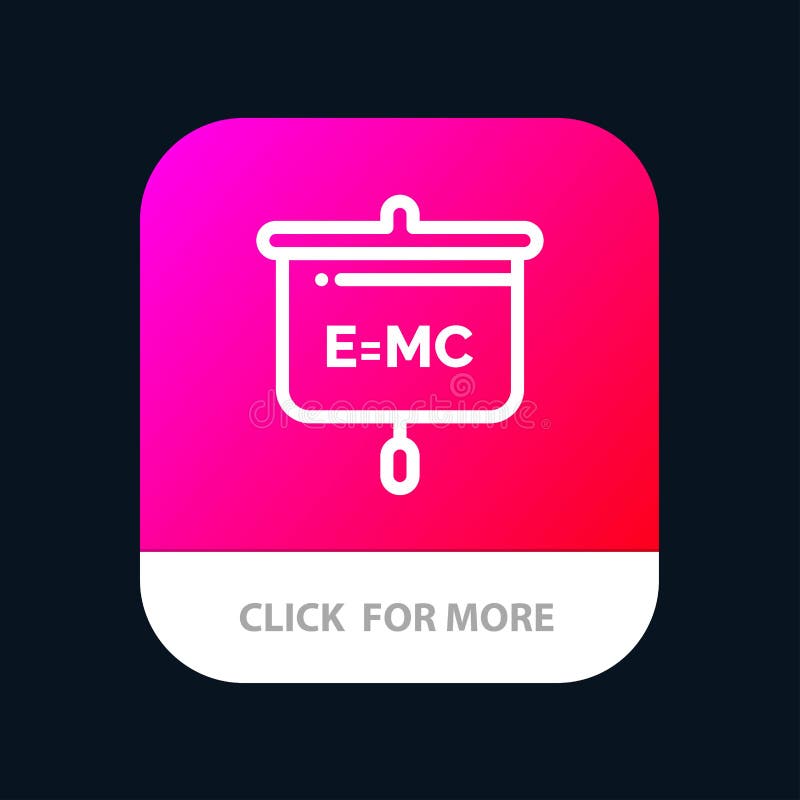 Formula, Education, Presentation, School Mobile App Button. Android and ...