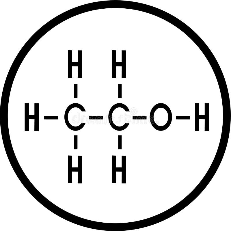 Chemical formula of spirit stock illustration. Illustration of chemical ...
