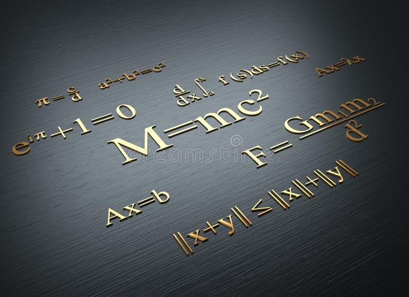 Formula famous stock illustration. Illustration of school - 16697319