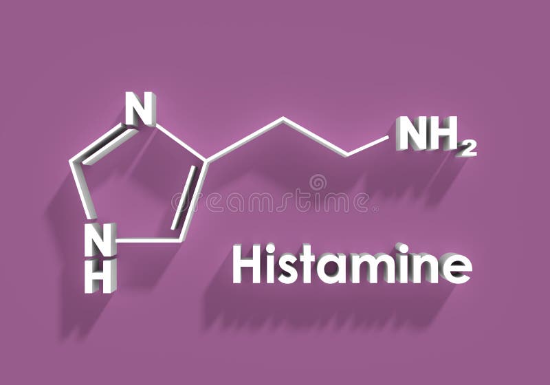 Histamine Structural Formula Stock Vector - Illustration of medical ...