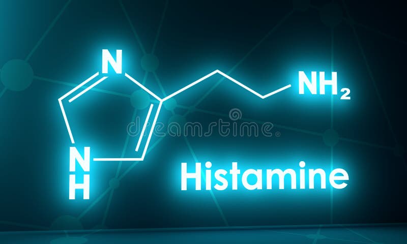 Histamine Structural Formula Stock Vector - Illustration of medical ...