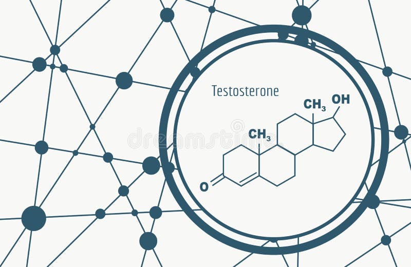 Formula Hormone Testosterone. Stock Vector - Illustration of biology ...