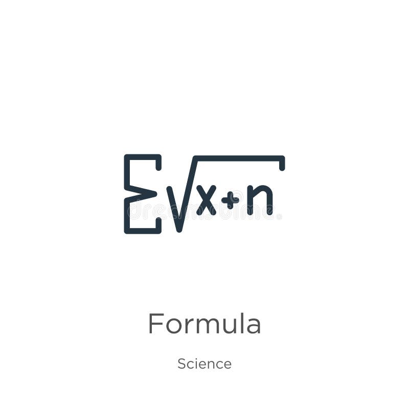 Formula Icon Vector. Trendy Flat Formula Icon from Science Collection ...