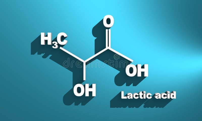 Formula of Lactic acid stock illustration. Illustration of connected ...