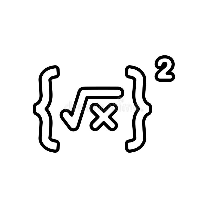 Formula, Math Icon. Outline Vector Art Stock Illustration ...