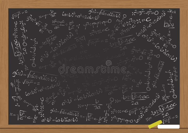Formula math stock vector. Illustration of school, calculate - 42310557