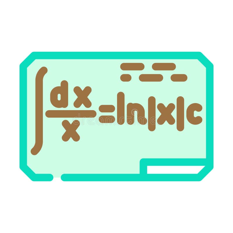 Formula Math Science Education Color Icon Vector Illustration Stock ...