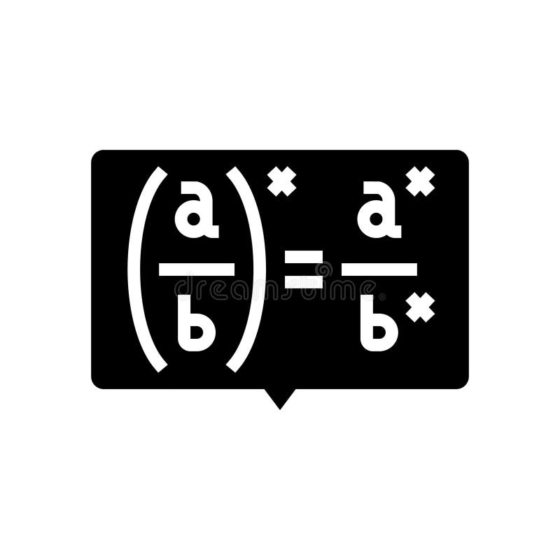 Formula Math Science Education Glyph Icon Vector Illustration Stock ...