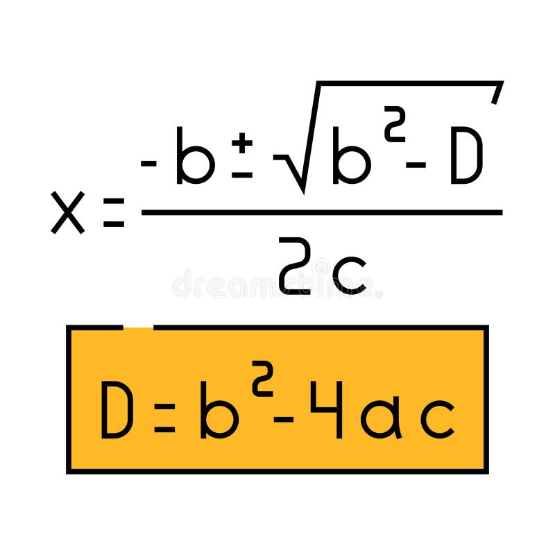 Formula Math Science Education Icon Color Illustration Stock ...