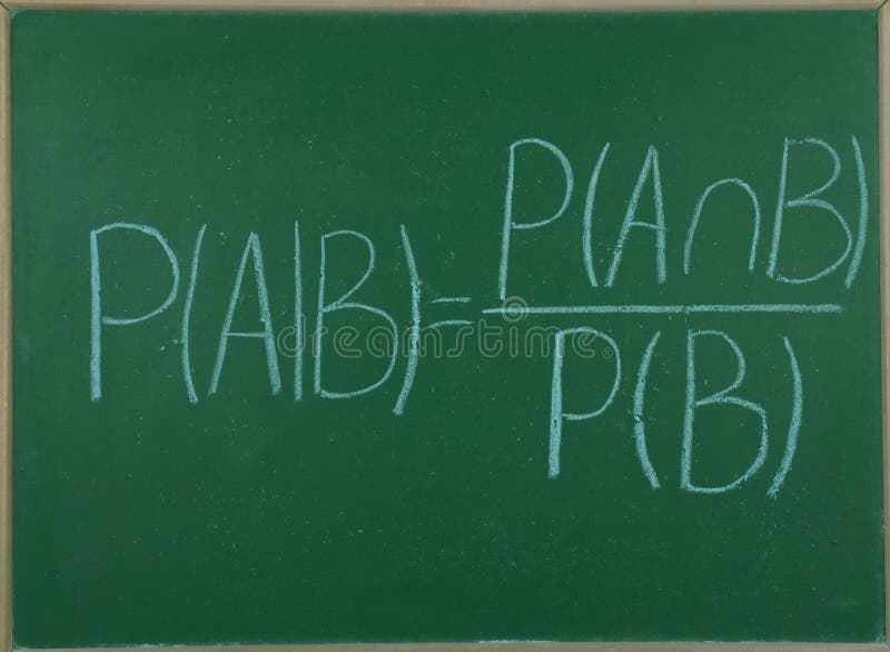 Conditional probability. stock photo. Image of paper - 214278012