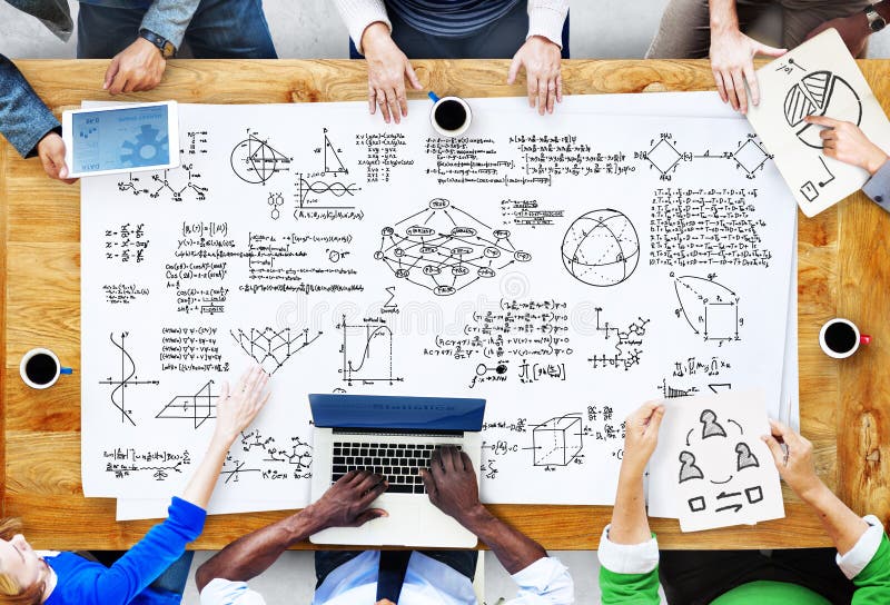 Formula Mathematics Equation Mathematical Geometry Concept Stock Photo ...