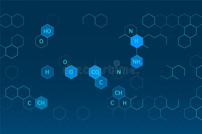 Formula Molecular Structure Stock Vector - Illustration of acid ...