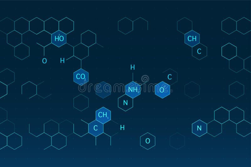 Formula Molecular Structure Stock Vector - Illustration of eumelanin ...