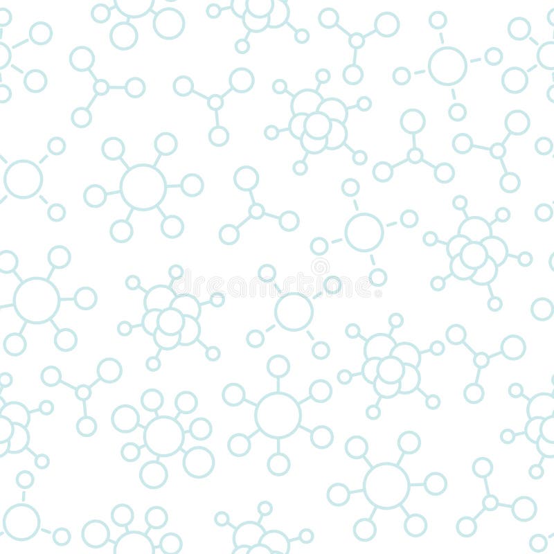 Formula Molecules Seamless Pattern Background. Chemical Science. Vector ...