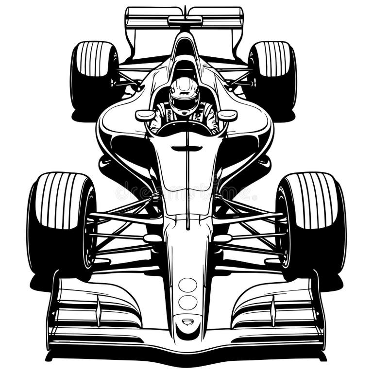 Formula One Car Outline Stock Illustrations – 936 Formula One Car ...