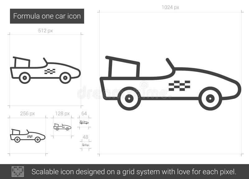 Formula One Car Outline Stock Illustrations – 867 Formula One Car ...
