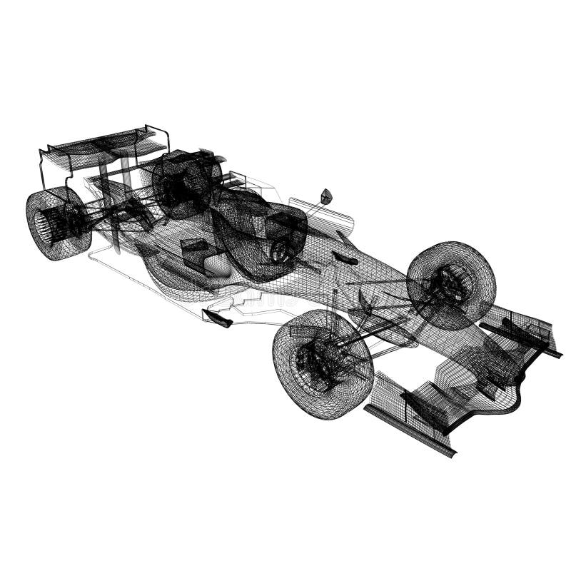 Formula One Car Drawing Stock Illustrations – 777 Formula One Car ...
