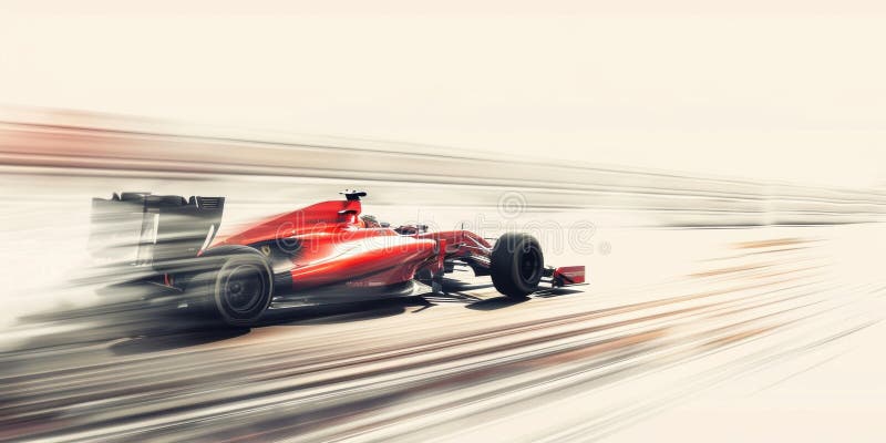 Formula One Race Car in Motion. Created by Generative Artificial ...