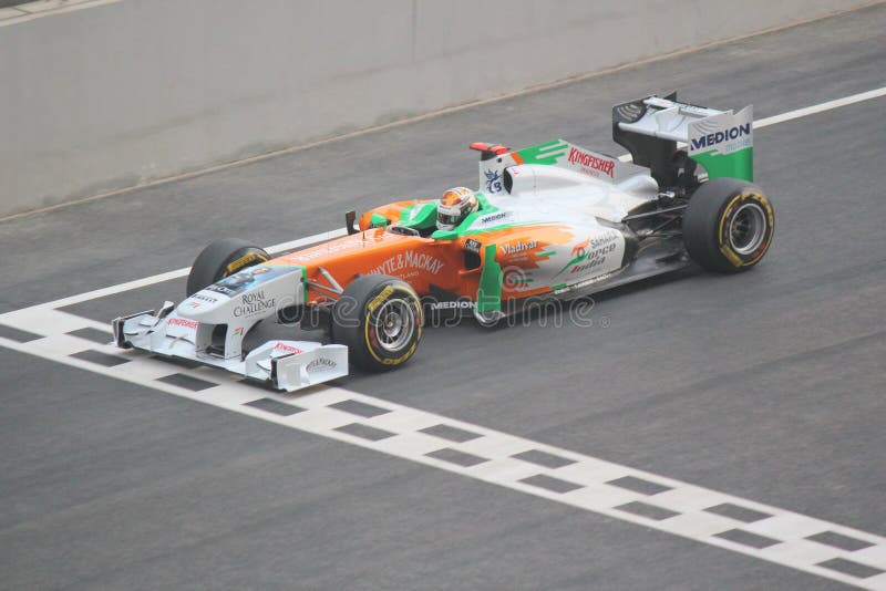Formula One Racing Car - Start Line Editorial Stock Photo - Image of ...