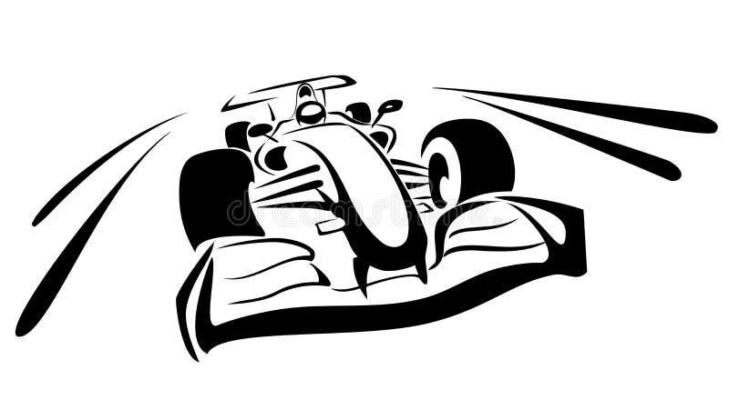 Formula One Car Drawing Stock Illustrations – 850 Formula One Car ...