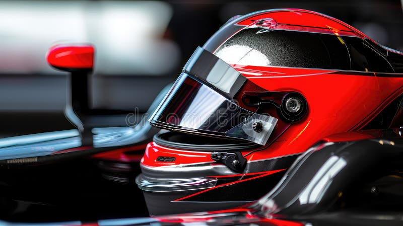A Formula 1 Pilot in a Helmet before Start of the Race. Stock Image ...