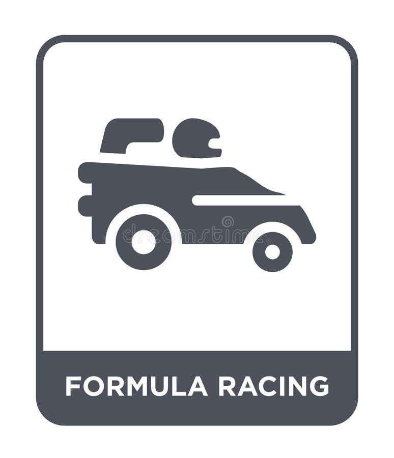 Formula Racing Icon in Trendy Design Style. Formula Racing Icon ...