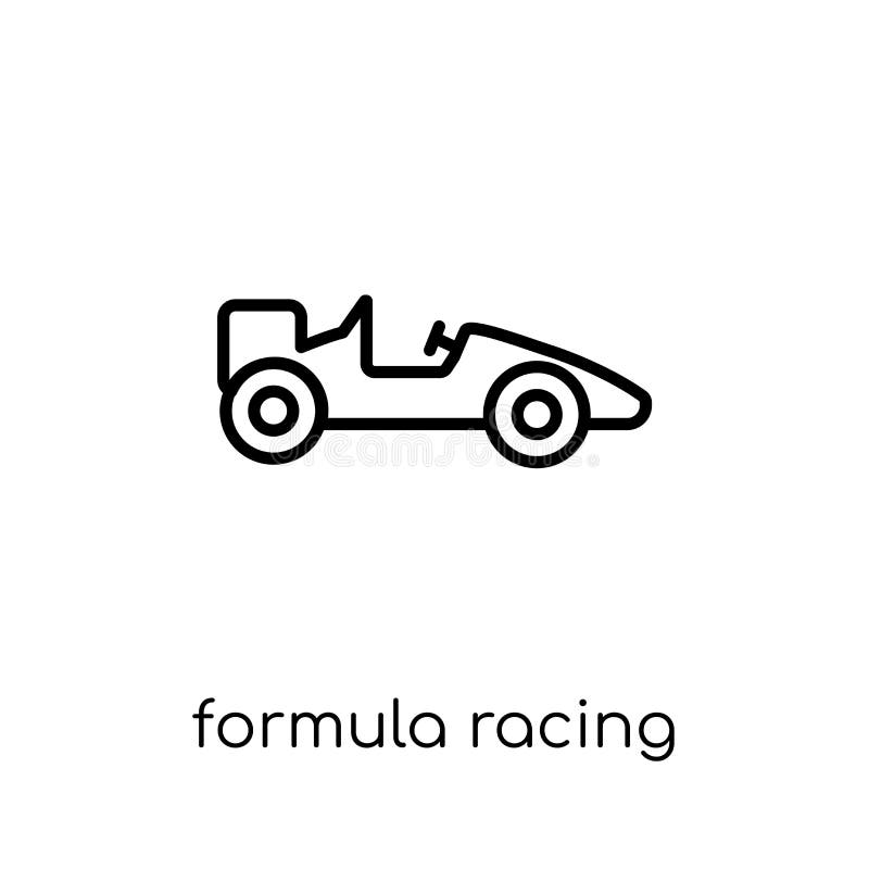Formula Racing Icon. Trendy Flat Vector Formula Racing Icon on W Stock ...
