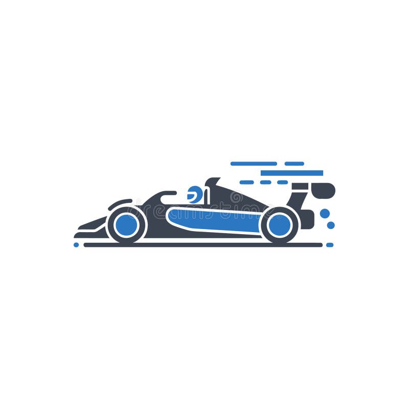 Formula 1 Racing Icon stock vector. Illustration of driver - 374473925