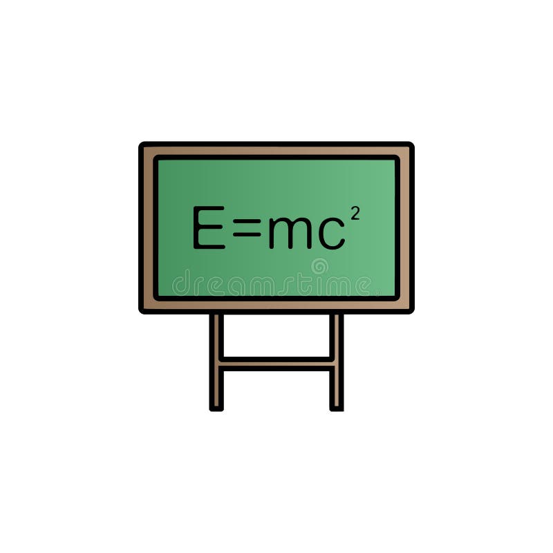 Formula On The School Board Icon. Simple Outline Vector Element Of ...
