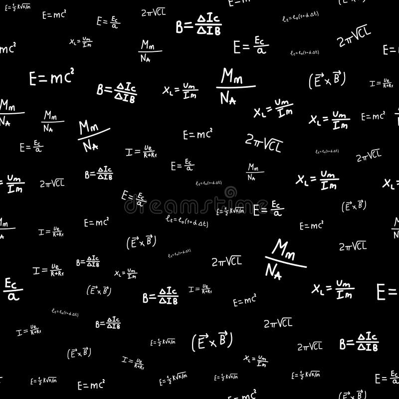 Formula seamless pattern stock vector. Illustration of pattern - 250327283