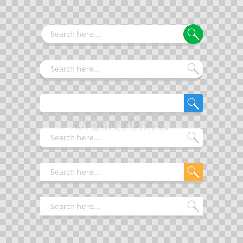 Formulario Y Botón De Búsqueda Web Con Signo De Sonido. Colores De ...