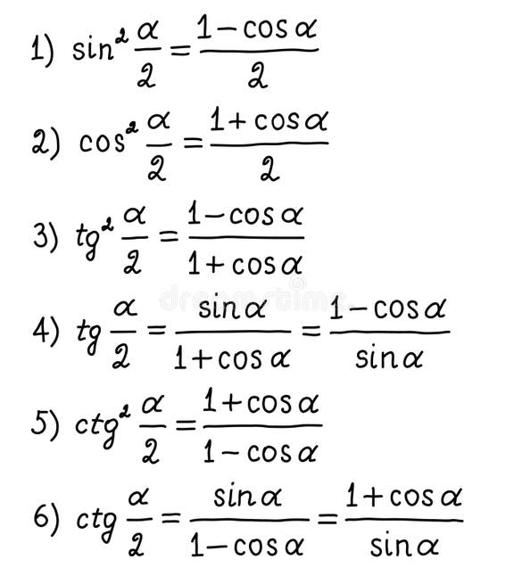 Basic Trigonometric Identities. Formulas for Calculating Sine, Cosine ...