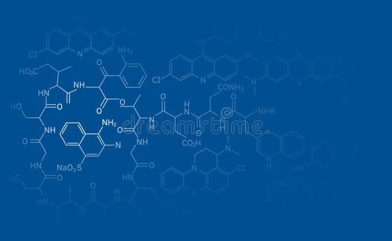 Formulas for Organic Chemistry. Stock Vector - Illustration of organic ...
